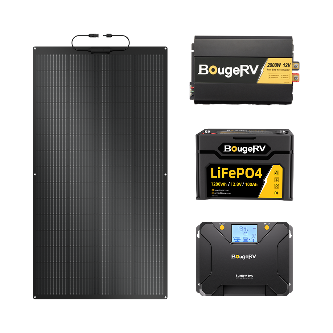 BougeRV 200 Watt Flexible Solar Kit BougeRV 200 Watt Flexible Solar Kit