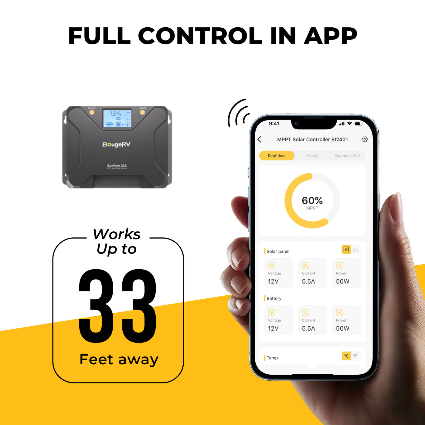 30 Amp MPPT Solar Charge Controller – BougeRV