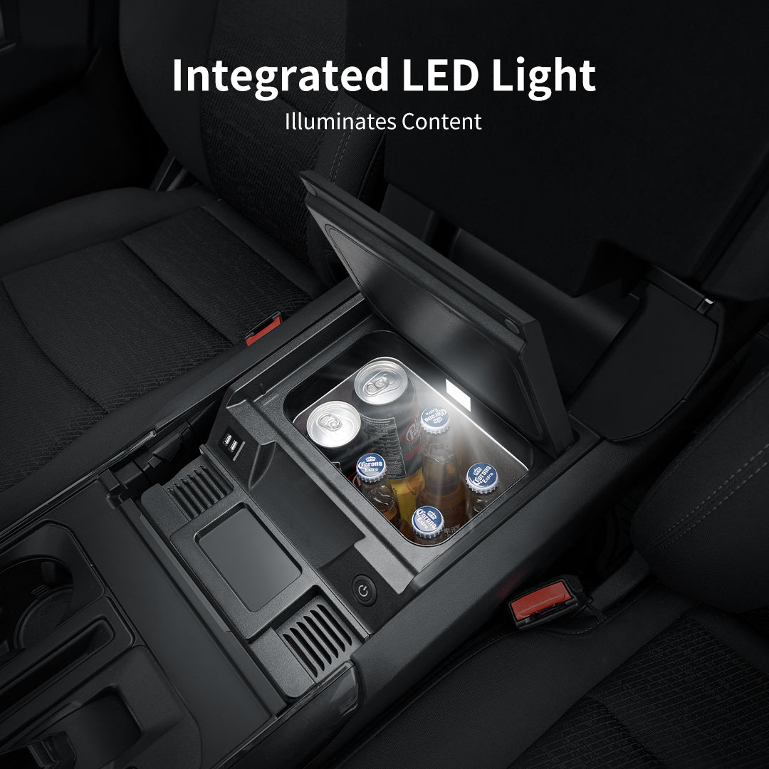 Ford F150 Center Console Refrigerator, Center Console Cooler - BougeRV