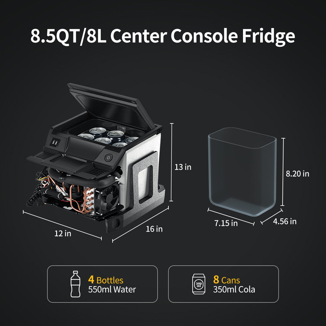 Ford F150 Center Console Refrigerator, Center Console Cooler - BougeRV