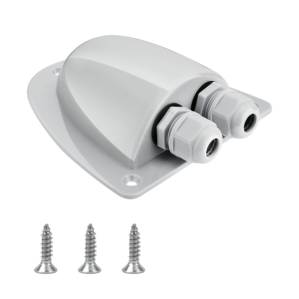 Gray Solar Weatherproof Double Cable Entry Gland – BougeRV