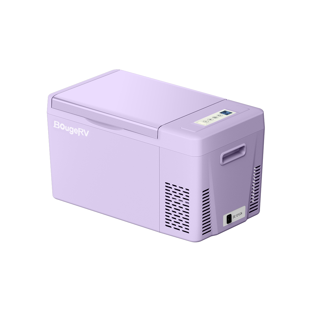 BougeRV 12V 23 Quart Colorful Purple Portable Fridge