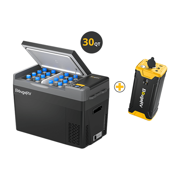 Portable Fridge with Built in Battery – BougeRV